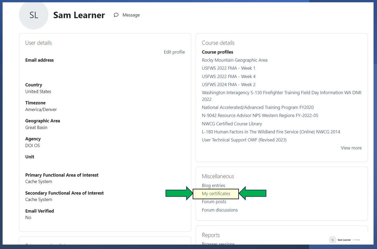 How to View Your S-130 Firefighter Training (Online Component) Memo of ...