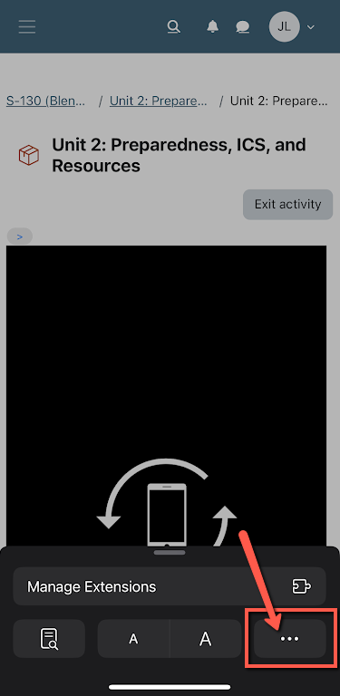 Scorm activity error "Please rotate your device" – Learning Portal Help ...