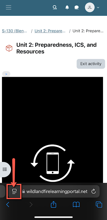 SCORM Activity Error "Please rotate your device" – Learning Portal Help ...